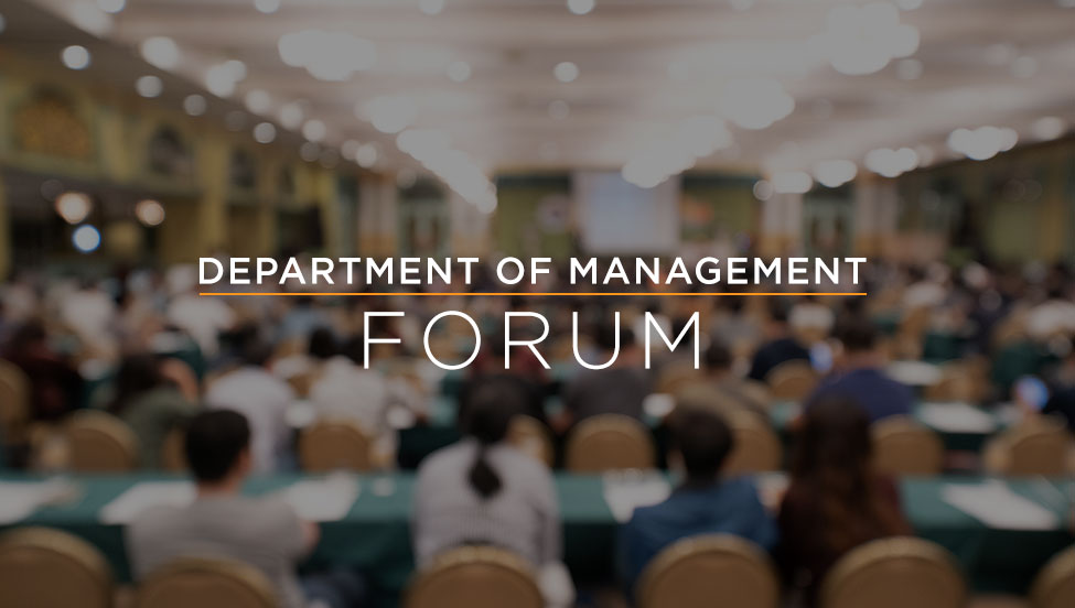 New Management Department Forum Recruiting Mid-Market Firms in ...