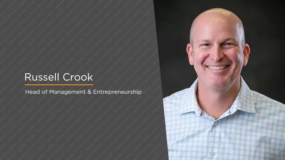 Russell Crook Named Head of UT Department of Management and ...